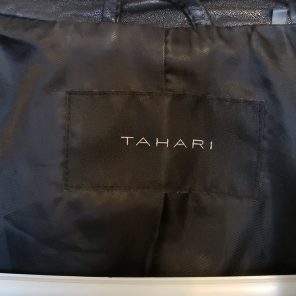 Tahari | Jackets & Coats | Tahari Ruffle Moto Jacket Butter Soft ...